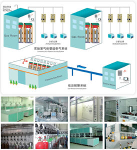 Laboratory Gas Pipeline Supply System - Specific gas equipment and ...